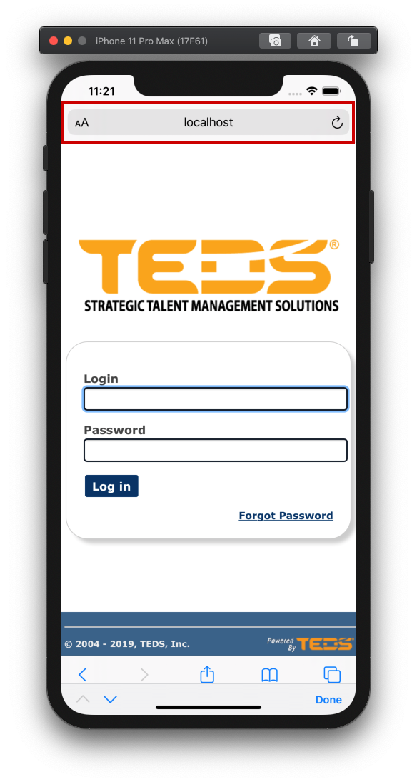 Install the TEDS Verification Application On an IOS Device